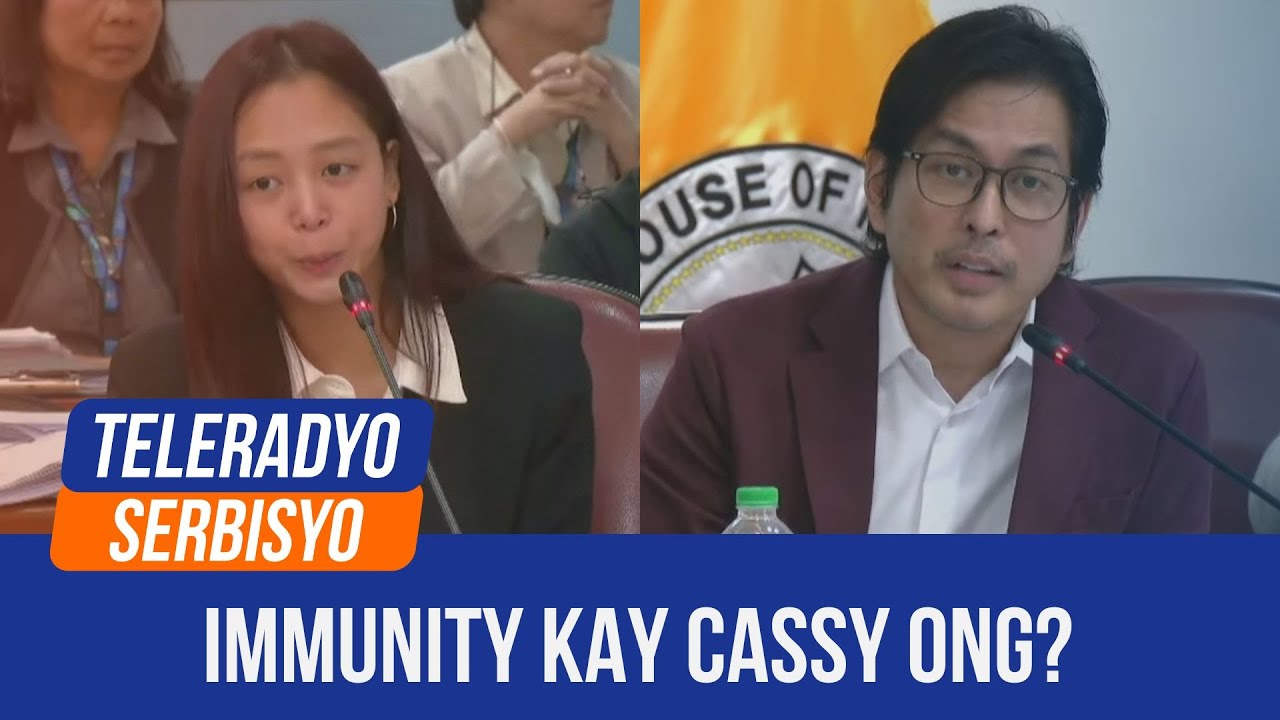 House Quad Comm Mulls Immunity Deal For Cassandra Ong Panel Chair 28 August 2024 Youtube