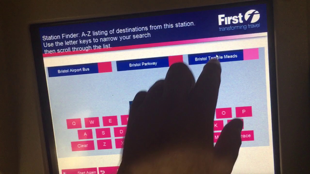 GWR FastTicket machine - YouTube