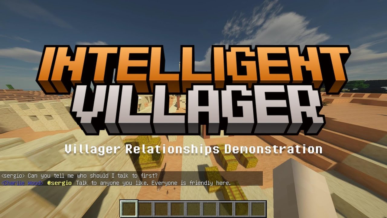 Intelligent Villager Mod [Minecraft] Footage 1 - YouTube