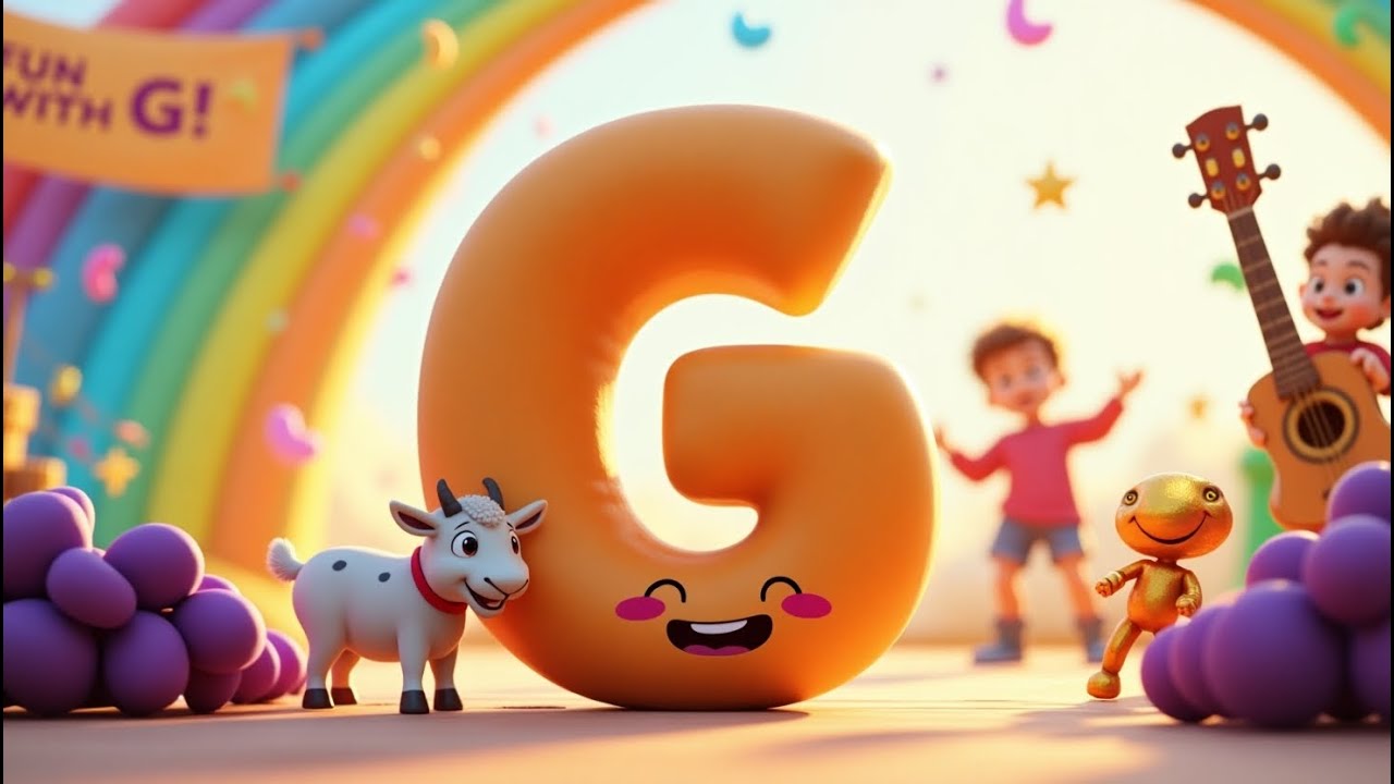 etter G Song for Kids: Sing Along with Goat, Grapes, Guitar & Gold! 🎸 ...
