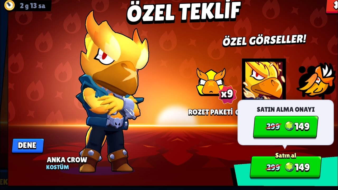 Özel Teklif "Anka Crow" aldım 🦅 Brawl Stars - YouTube