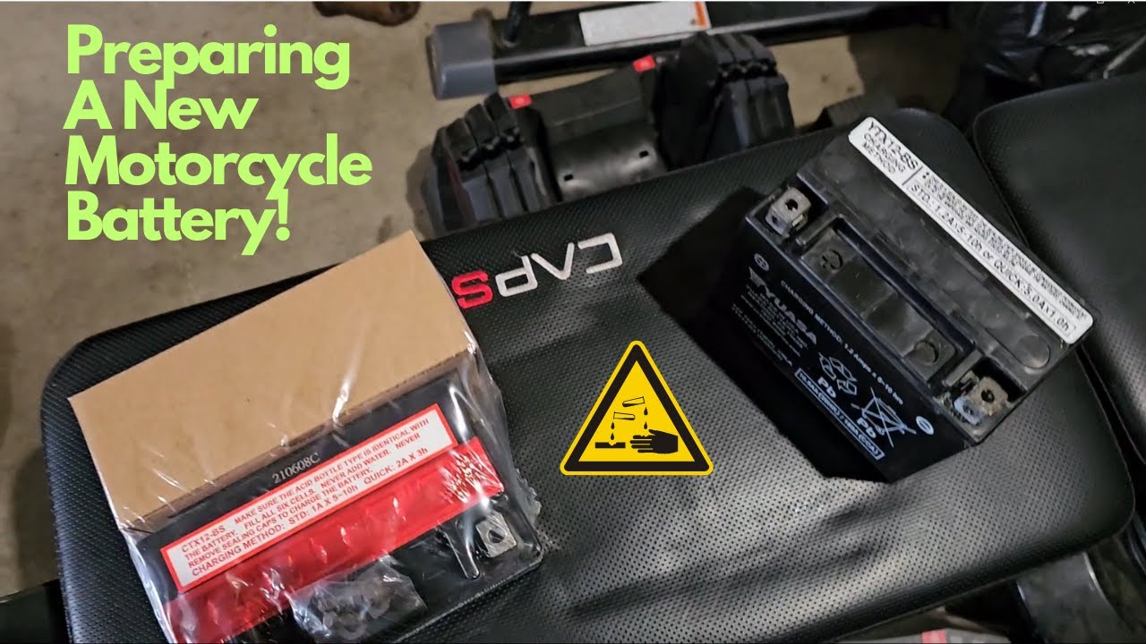 How To Prepare A New Motorcycle Battery #motorcycle #bikelife #diy ...