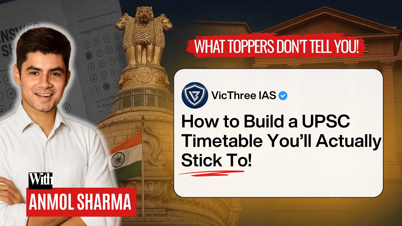 How to Create a PERFECT UPSC Timetable for Beginners | VicThreeIAS by ...