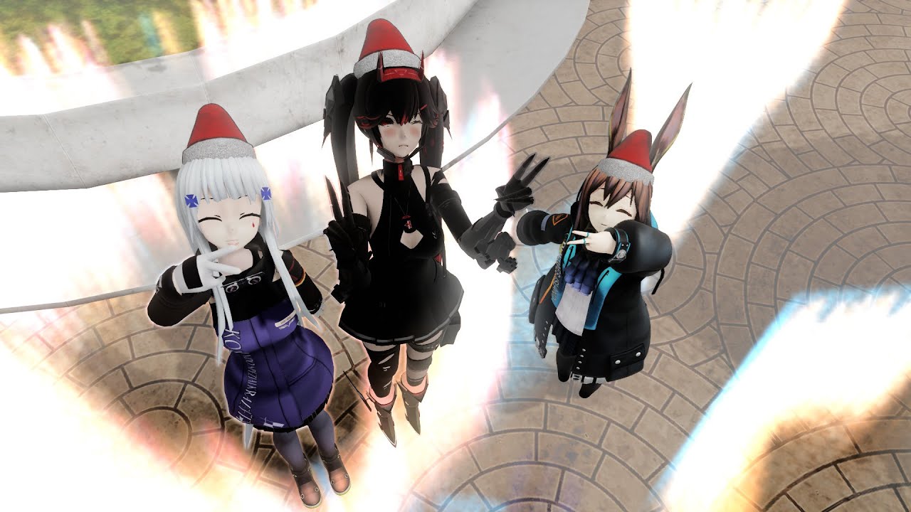 [MMD PunishingxArknightsXgirl frontline]HK416 lucia Amiya Last ...