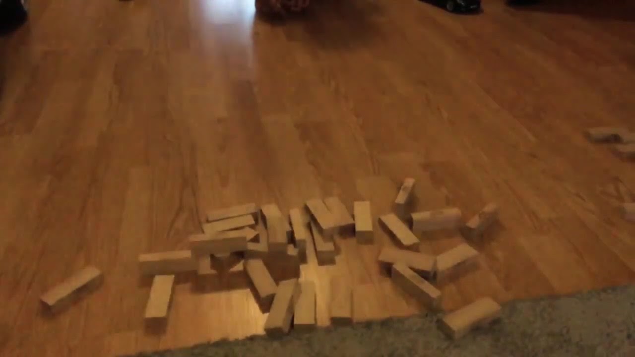 Slow Motion Jenga tower car crash part 2 - YouTube