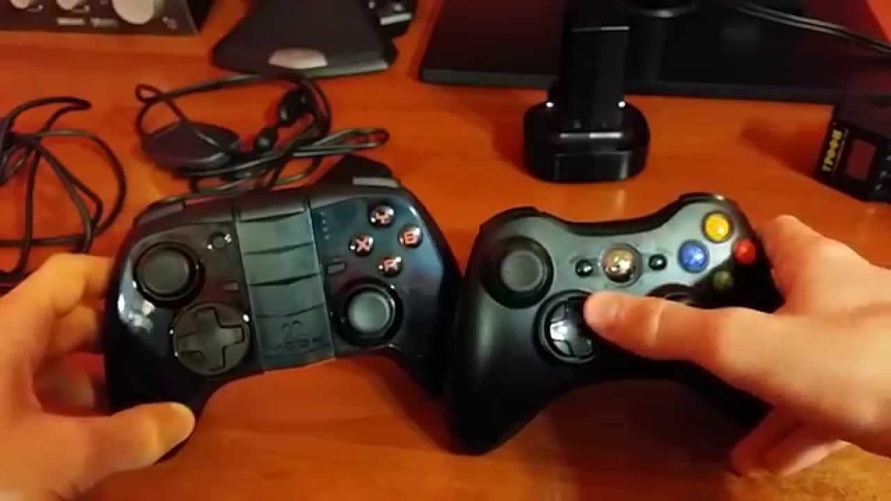 Обзор и сравнение Геймпадов Xbox 360 & Moga Pro Power - YouTube