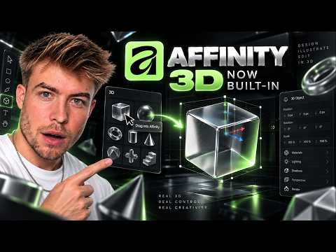 Das Affinity-Update, auf das wir gewartet haben: 3D-Objekte im Fokus!