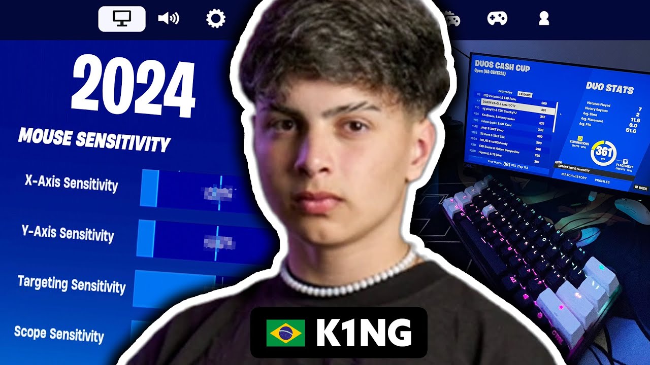 K1ng's INSANE Fortnite Settings! (UPDATED 2024) - YouTube
