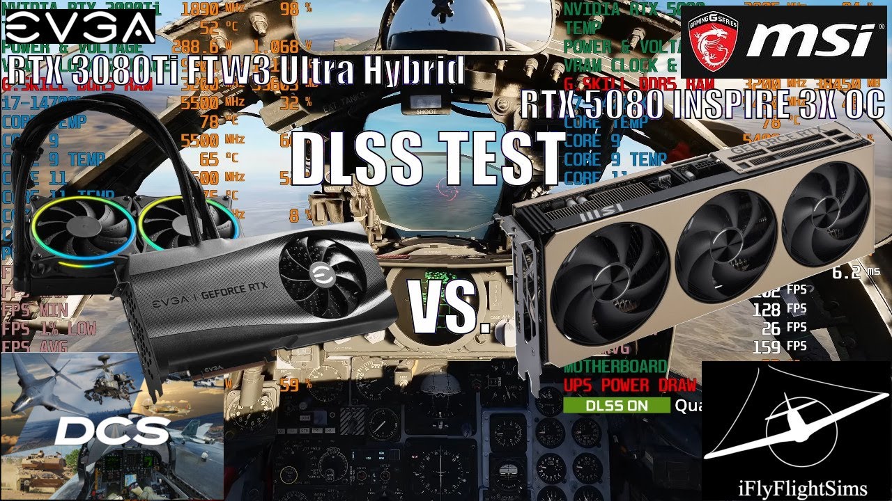 MSI RTX 5080 INSPIRE 3X OC vs. EVGA 3080Ti Hybrid DLSS in DCS World ...