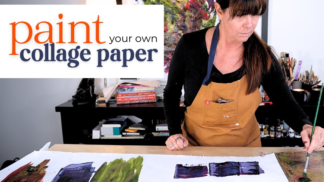 Improve Your Color Skills by Painting Your Own Collage Paper | Color ...