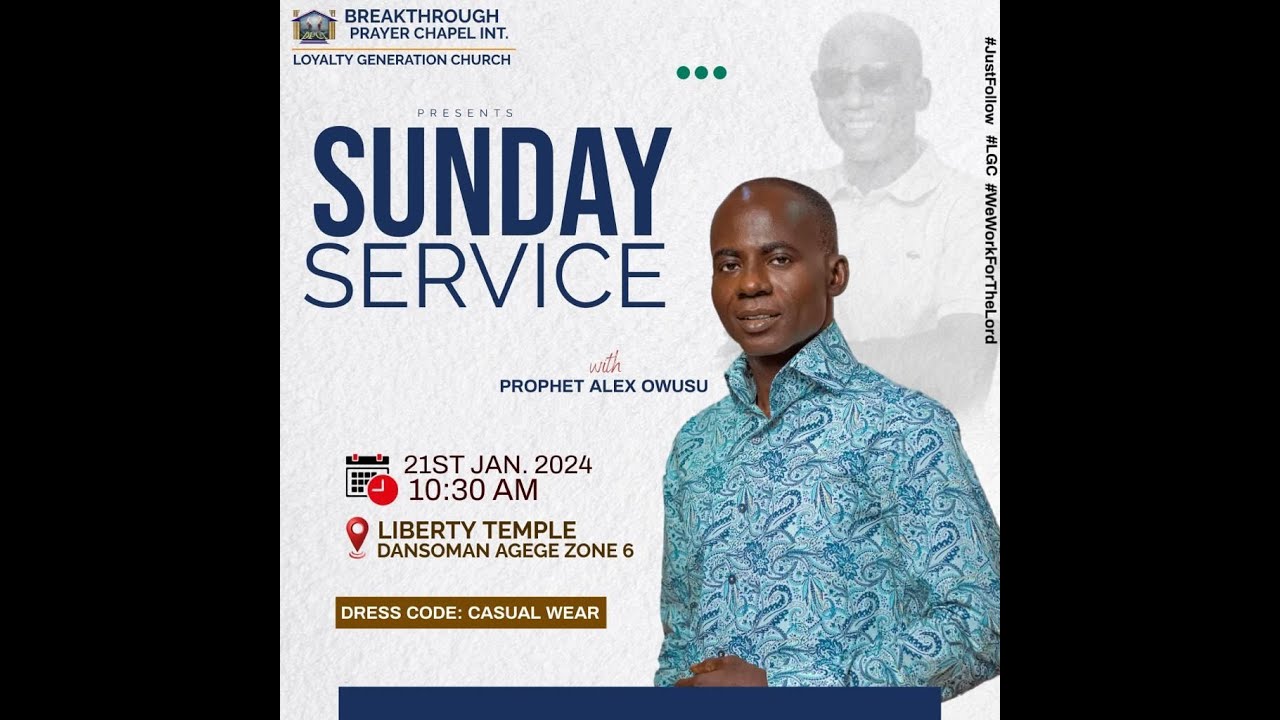 LOYALTY GENERATION CHURCH SERVICE || 21ST JANUARY, 2024. - YouTube