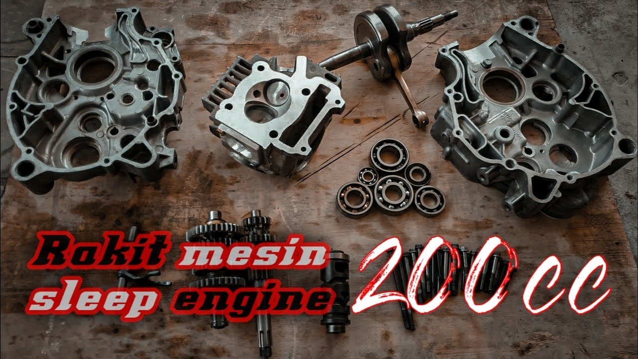 Merakit Mesin Jupiter Z Sleep engine 200cc dari bawah - YouTube