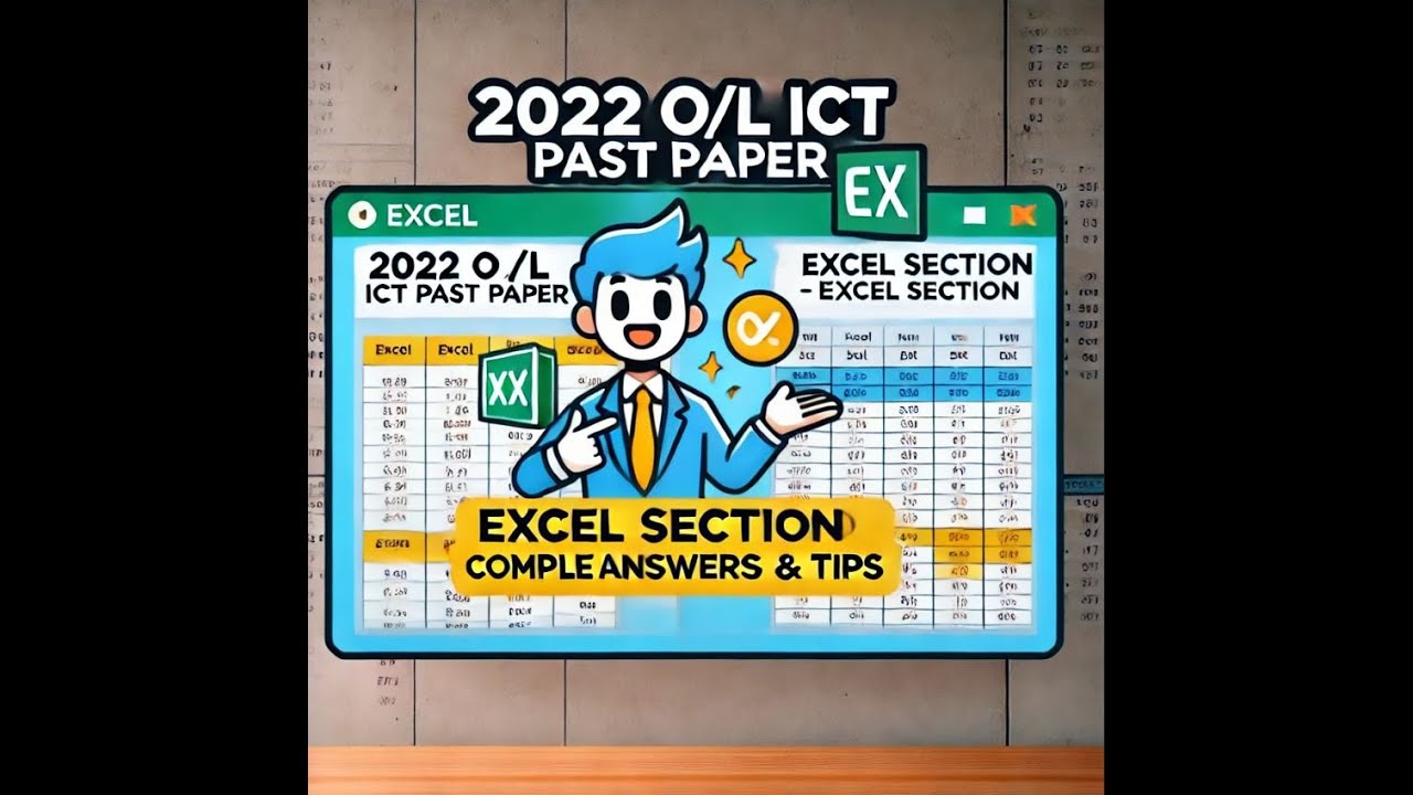 2022 O/L ICT Past Paper Discussion - Excel Section Explained with ...