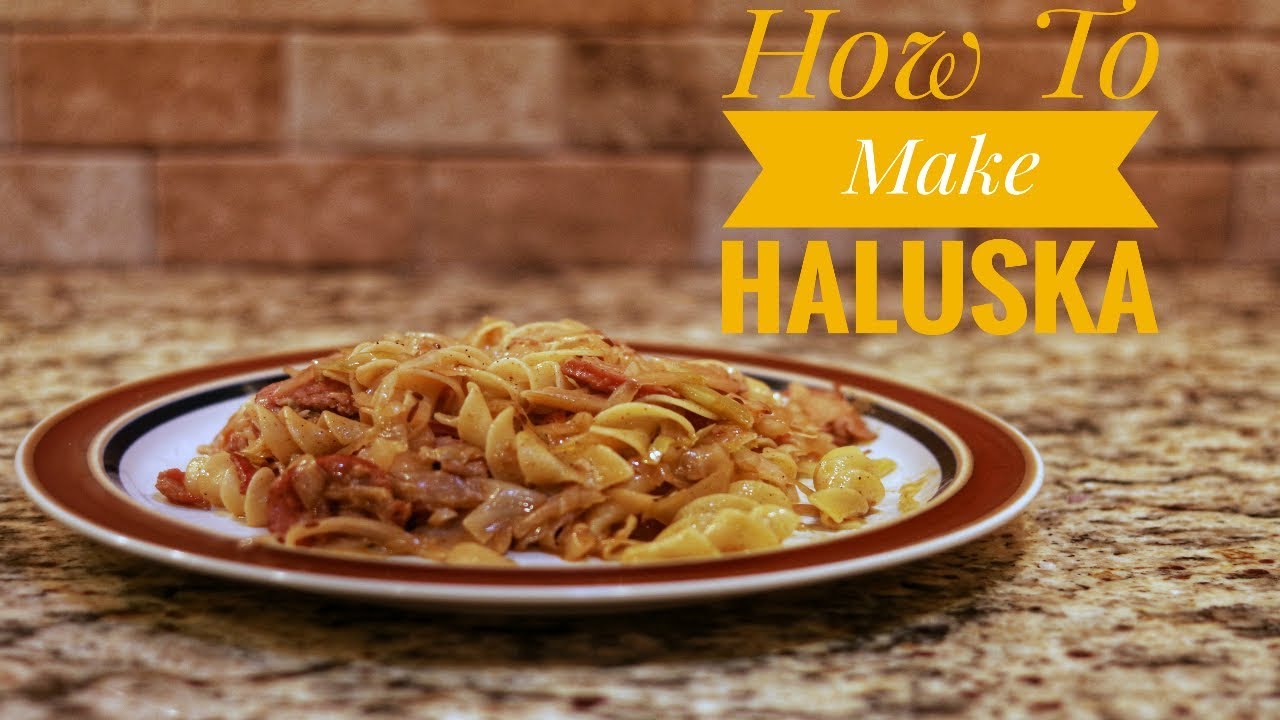 How to make Haluska (cabbage and noodles) - YouTube