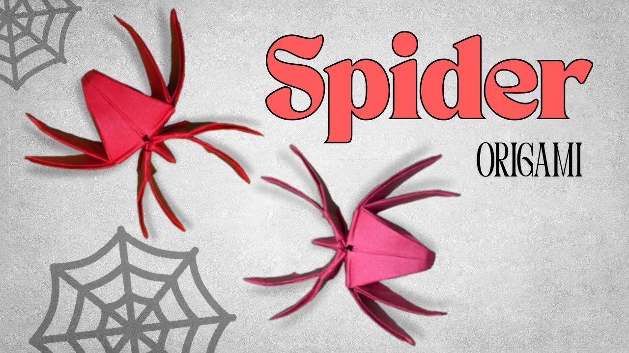How to Make an Origami Spider | Easy Paper | DIY - YouTube