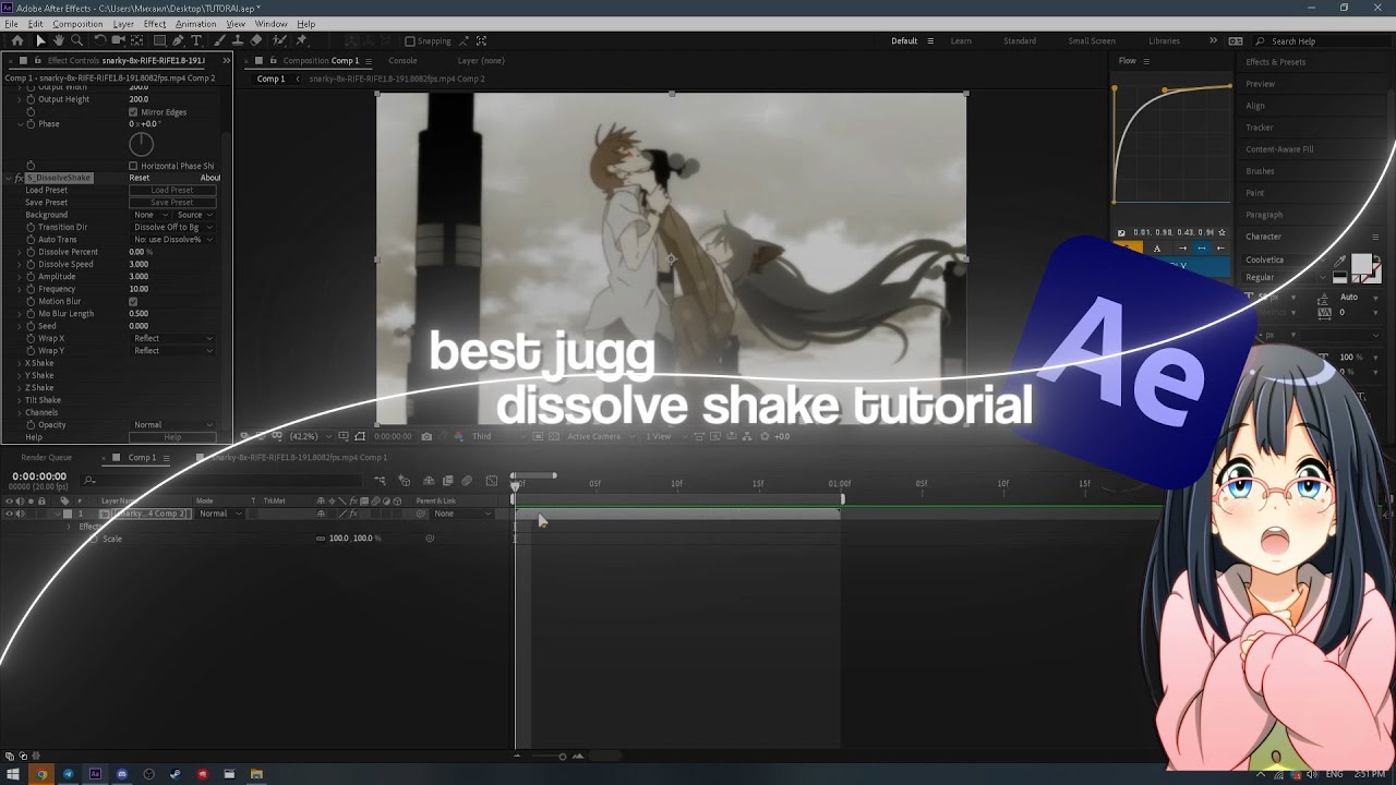 BEST JUGG DISSOLVE SHAKE TUTORIAL | AFTER EFFECTS - YouTube