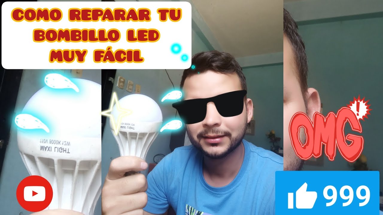 REPARAR TU BOMBILLO LED FÁCIL EN CASA. - YouTube