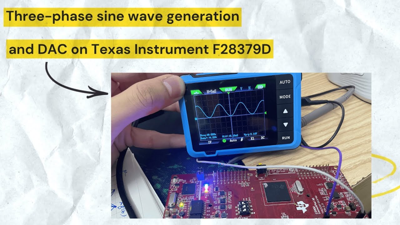 Three-phase sinewave generation to DAC on Texas Instrument C2000 MCU ...