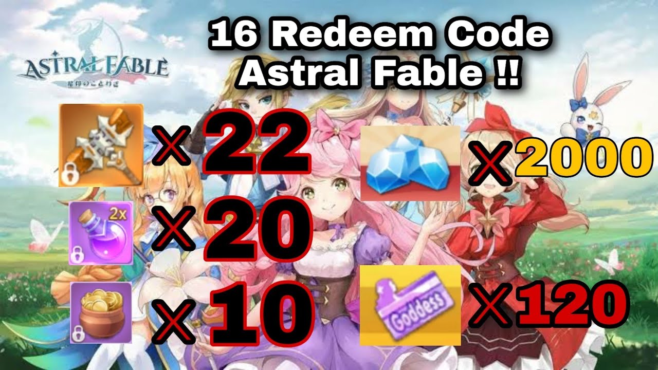 Astral Fabel All 16 Redeem Codes ! (Tested) - YouTube
