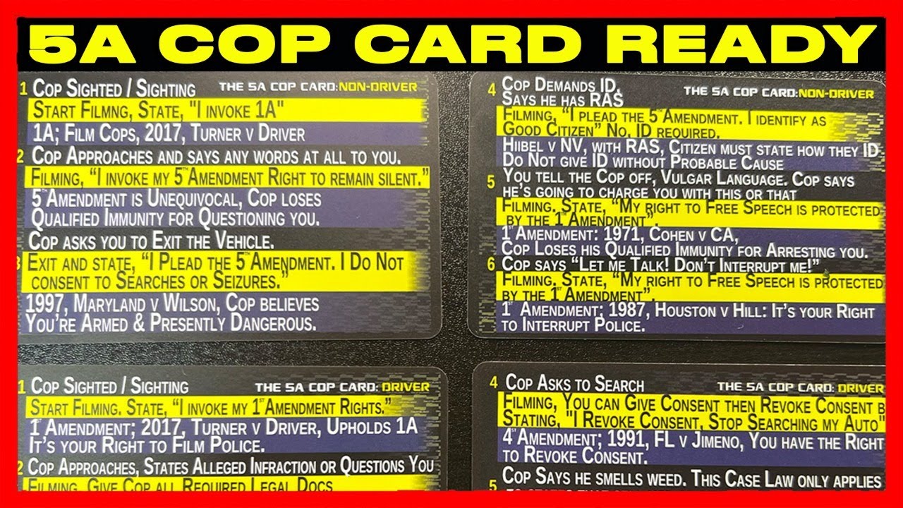 GIVING AWAY THE REAL 5A COP CARD TODAY! It's READY! - YouTube