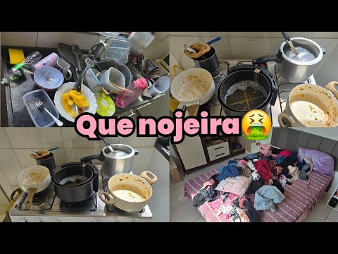A CASA TAVA UMA NOJEIRA🤮/ FAXINA COMPLETA 🧼.