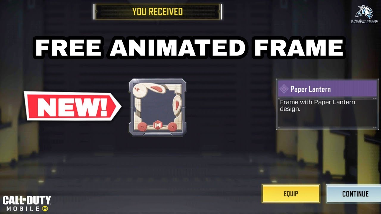 Get FREE Animated Frame Paper Lantern in Cod Mobile 2023 | AVATAR FRAME ...