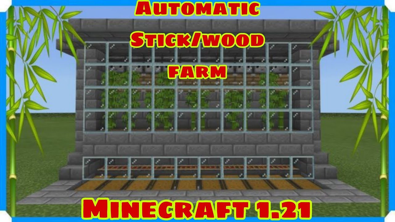 Automatische Stick/Holz Farm Minecraft 1.21 - YouTube