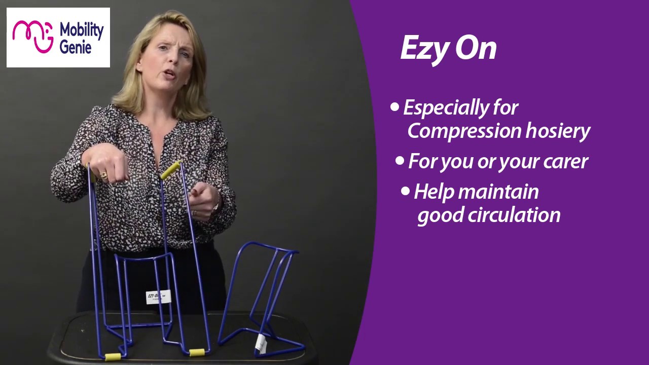 EZY-ON | Compression Stocking Frame | MobilityGenie - YouTube