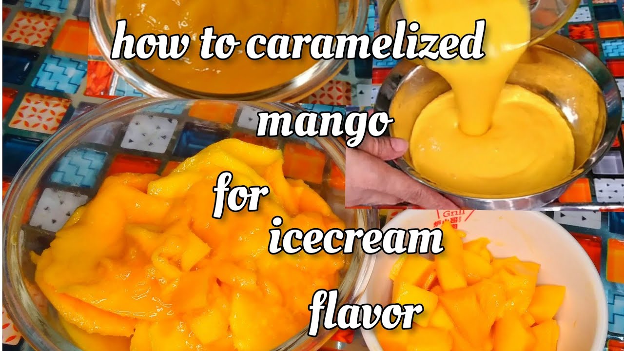 how to caramelized mango at home with recipe - YouTube