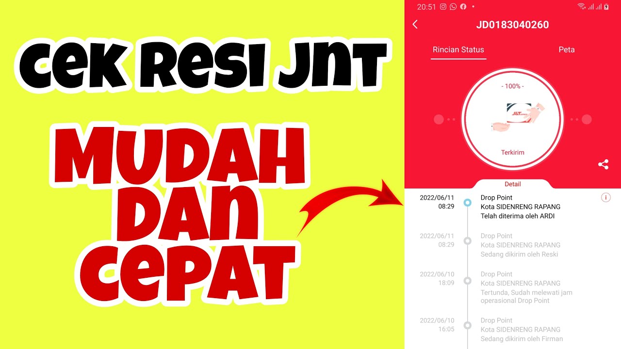 Cara Cek Resi Jnt Express, cek perjalanan paket J&T Mudah dan Cepat ...