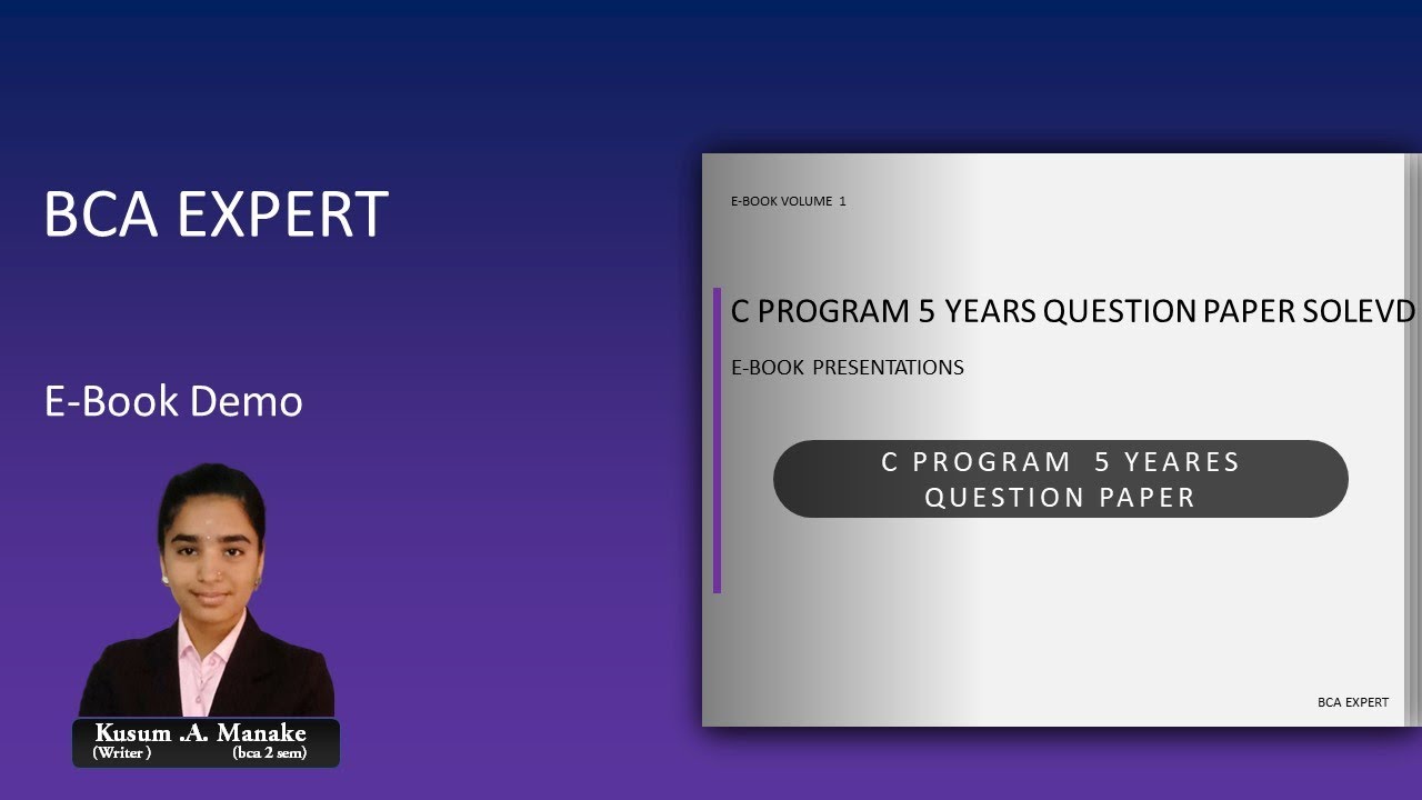 C Programming 2nd sem 5 years question paper solved (c program 2014 ...