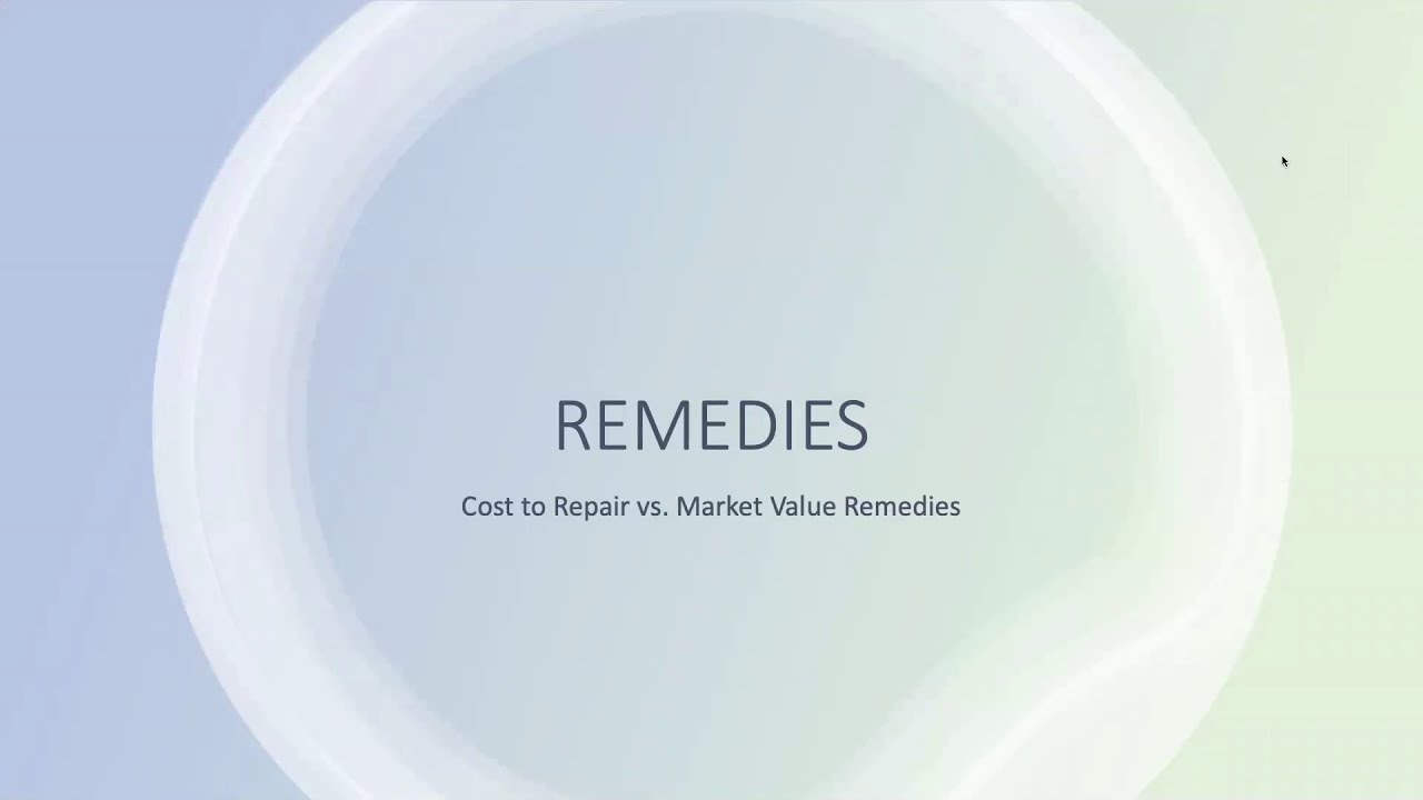 Cost of Repair v Market Value CHONG - YouTube