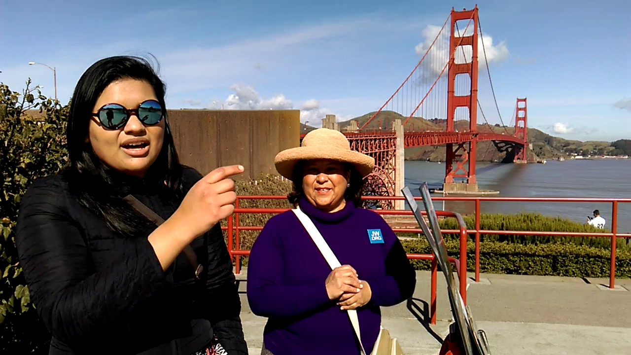 Jehovah's Witnesses Cart at Golden Gate Bridge - YouTube
