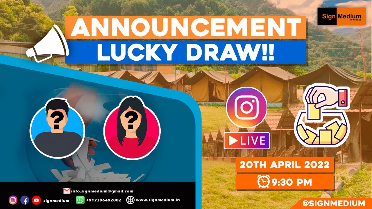 Announcement Lucky Draw... - YouTube
