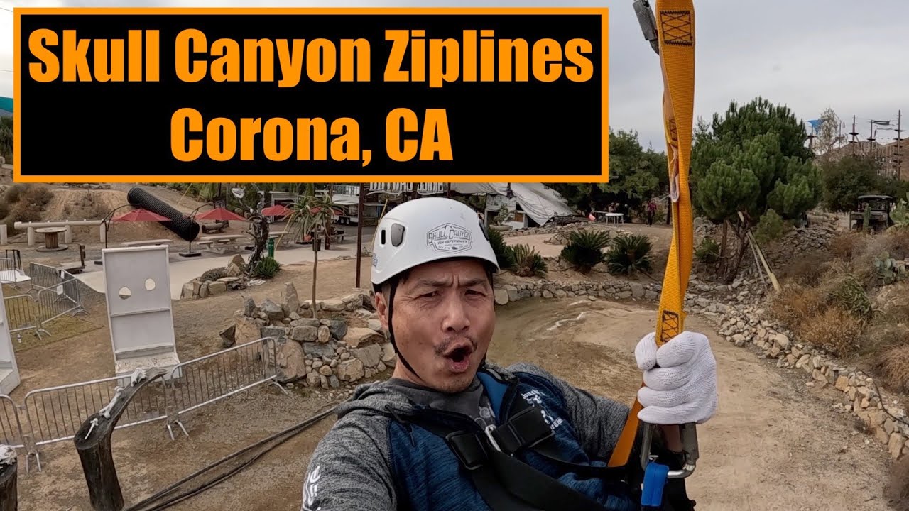 Skull Canyon Ziplines in Corona, CA - YouTube