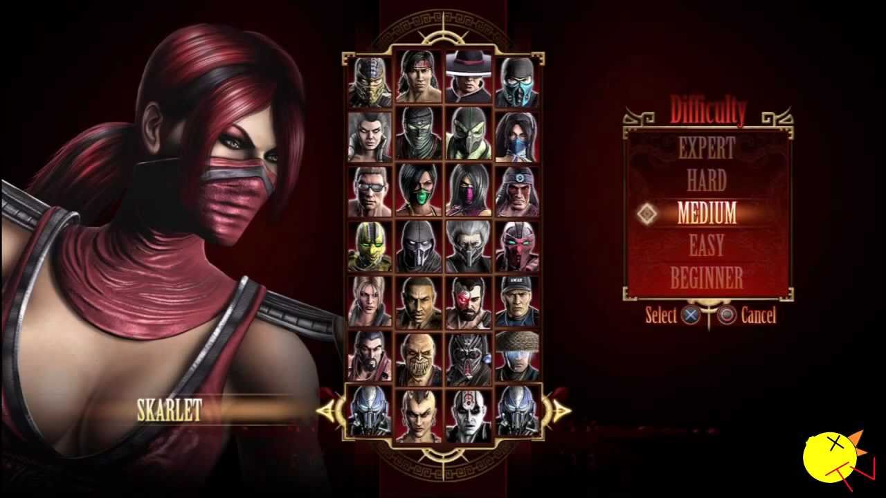 Mortal Kombat 9 Skarlet Gameplay - YouTube