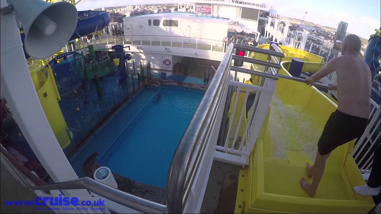 NCL Escape - Best Waterslides at Sea? - YouTube
