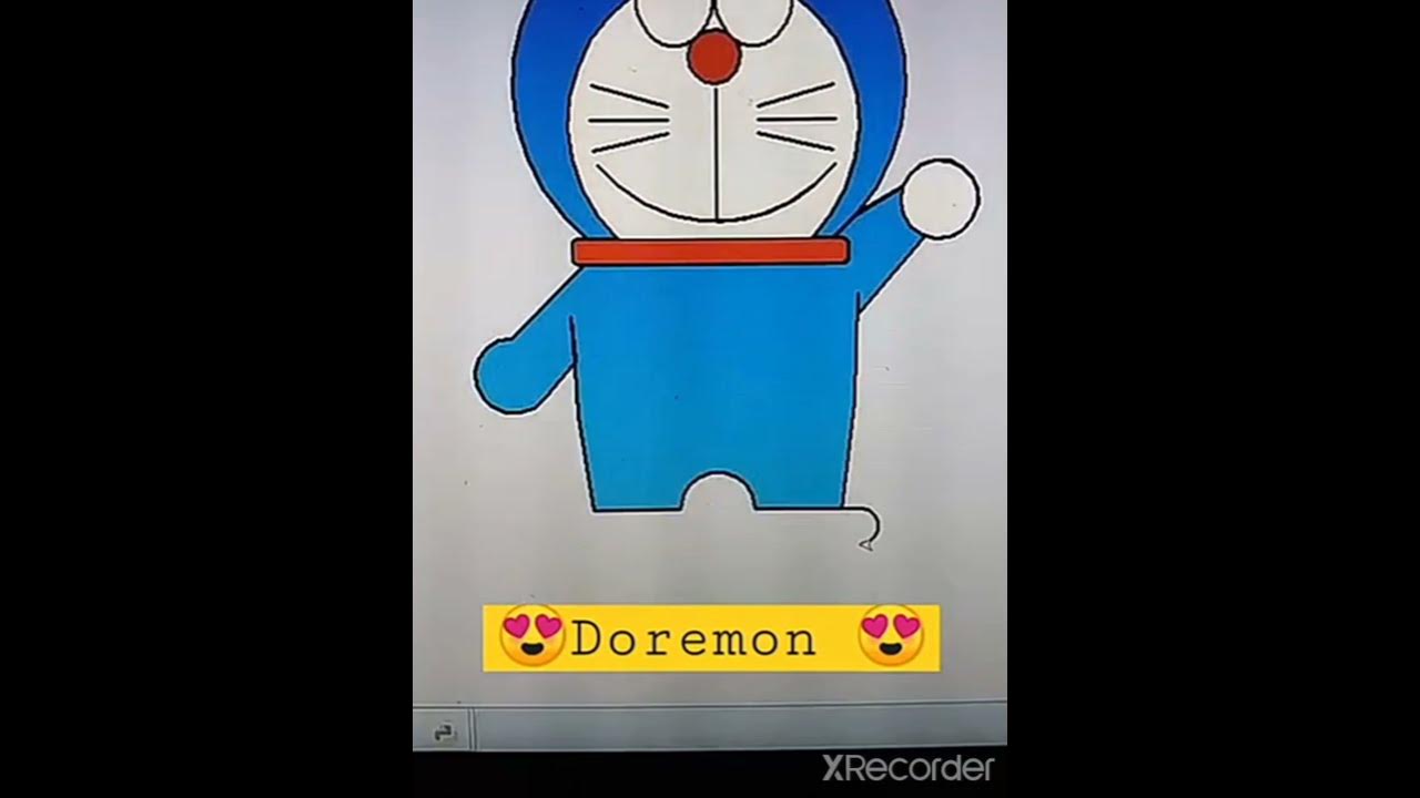 Drawing Doremon Using Python Shorts Python Easy Doremon Gaming With