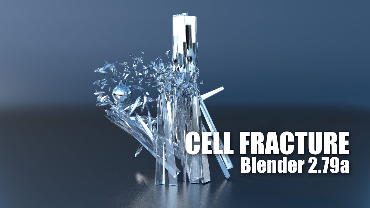 Test de collision avec l'addon cell fracture - Blender 2.79a - YouTube