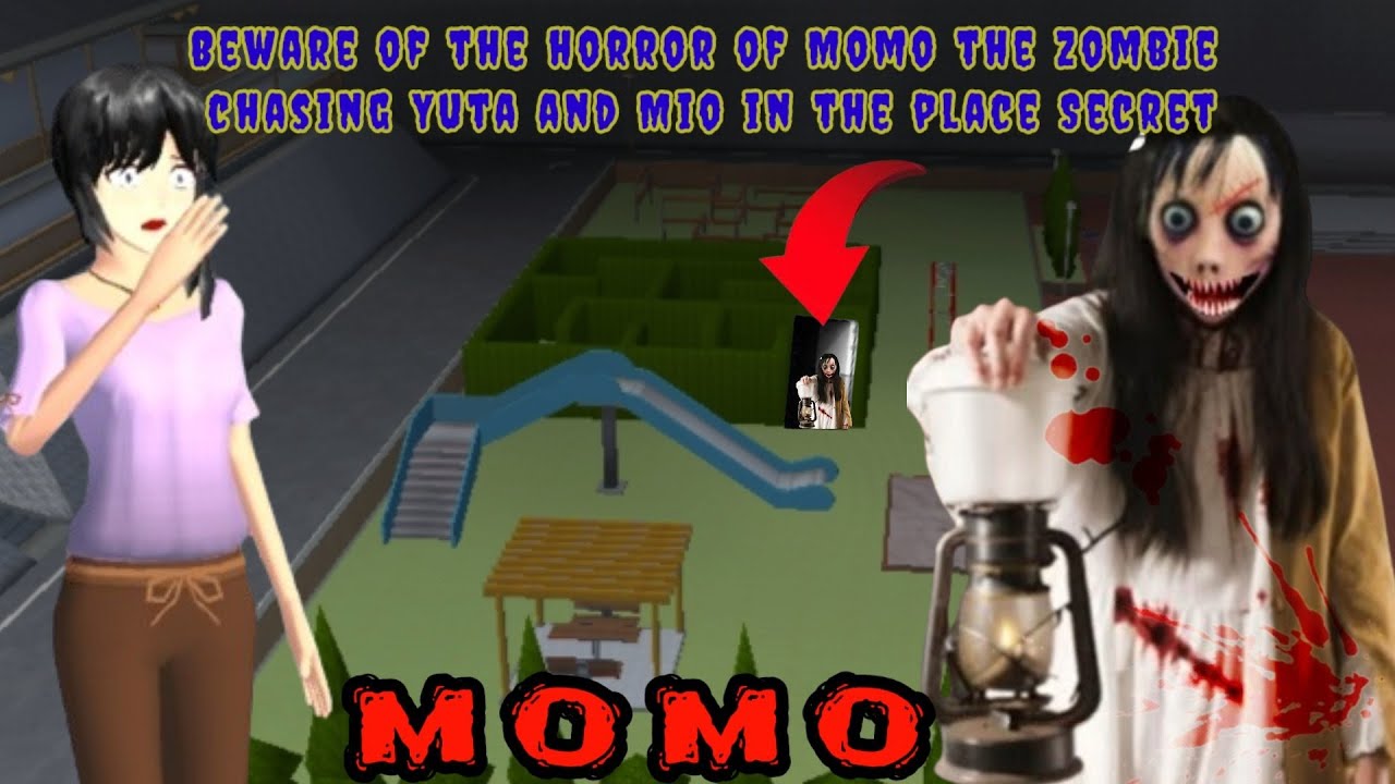 رعب موموساكوراBeware of the horror of Momo the zombie chasing Yuta and ...