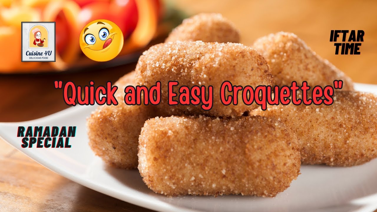 Crispy Croquettes | Easy Recipe | Homemade Potato Croquettes | Ramadan ...