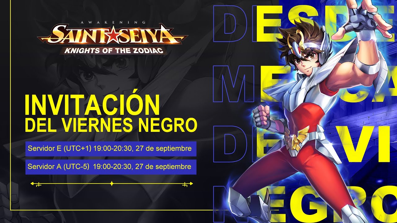 GT Arcade Saint Seiya Awakening Frank Friday, Ah No, Evento del Black ...
