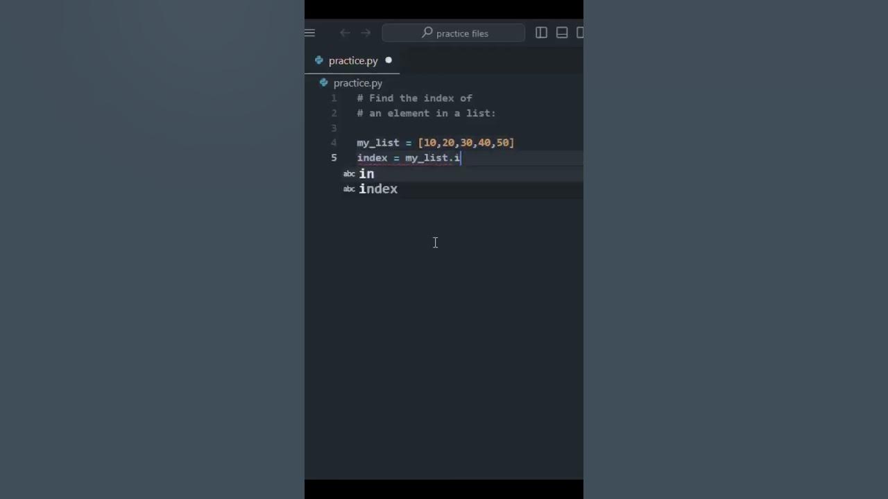 Element In A List Python Pythonprogramming Coding Learnpython Pythonforbeginners Youtube