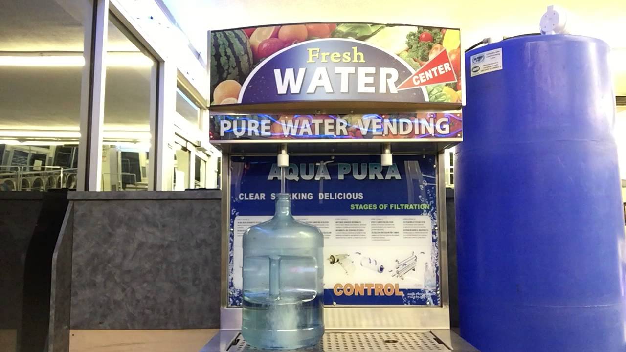 Aqua Products WS2 Water Dispensing Machine Mini Water Store - YouTube