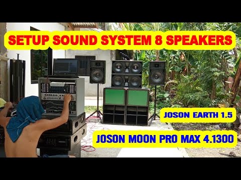 Setup 8 SPEAKERS at 2 Power AMPLIFIER para sa upcoming EVENTS | PA ...