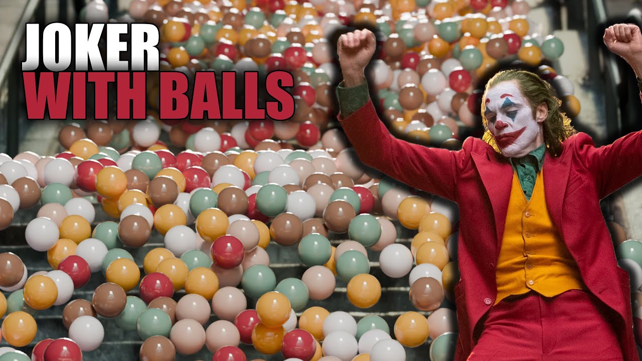 Joker Stairs with Colorful Balls - YouTube