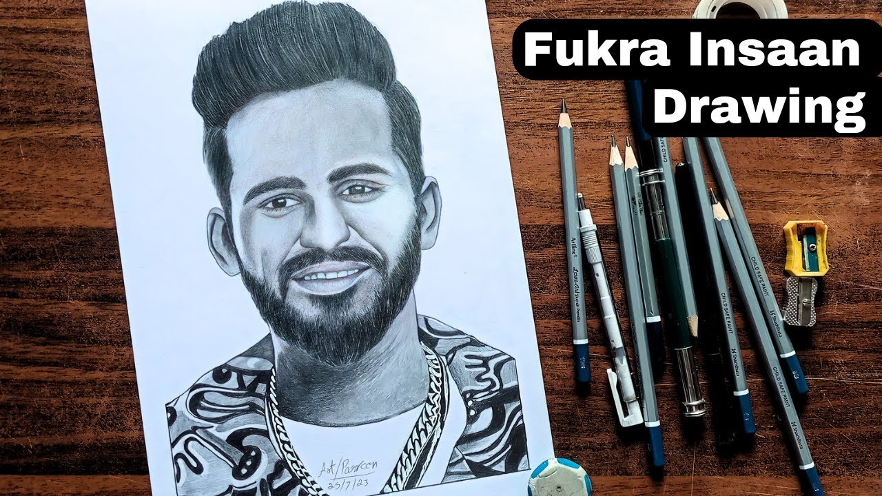 Drawing @FukraInsaan | Fukra insaan in bigg boss | Timelapse Video ...