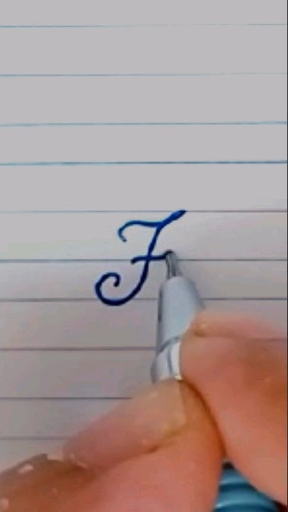 How to write in cursive Capital letter F |Cursive Writing for beginner ...
