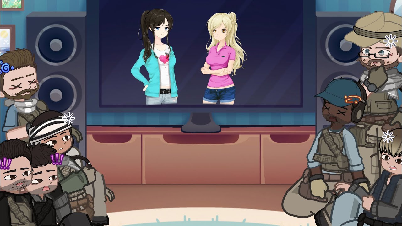 Task force 141 (+others) react to Soap and Ghost as Nicole and Jecka || COD || speed 2X || - YouTube