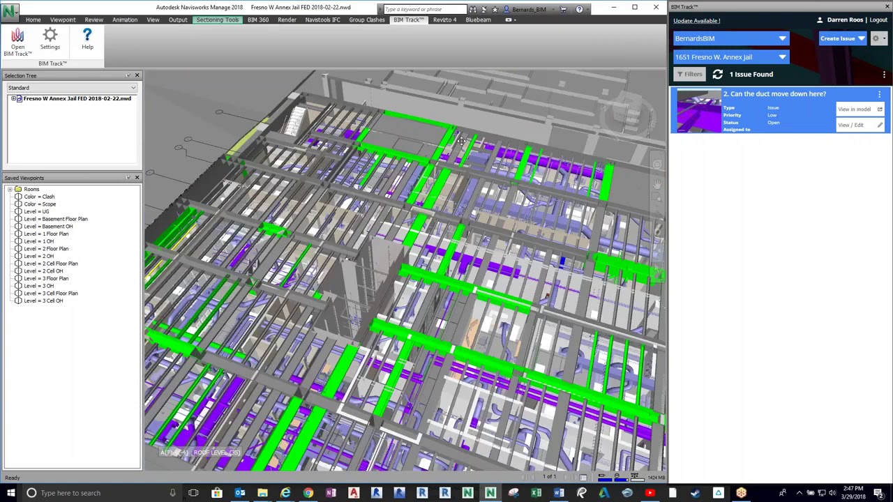 06.03.04.003 Using BIM Track to create an issue in Navisworks - YouTube